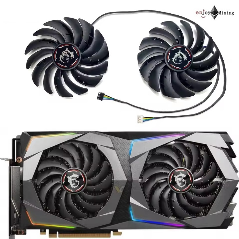 พัดลมการ์ดจอ MSI RTX 2070 2070SUPER 8GB GAMING X dragon Graphics Card ...