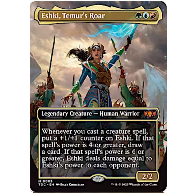 Tarkir: Dragonstorm Commander Decks Variants: Eshki, Temur's Roar (0003 ...