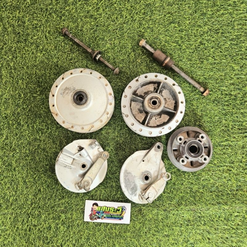 ดุมหน้า หล้ง สปาร์ค110 Z R X เฟรช เมท100 เบล แท้มือสอง เบ้าลูกปืนไม่ ...