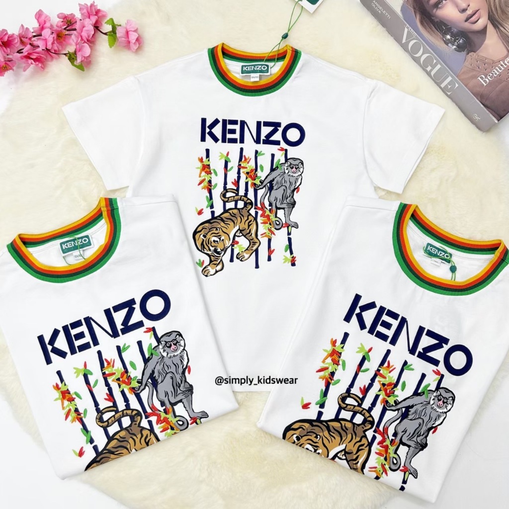 Kenzo Animal Logo T-Shirt ( White ) | Shopee Thailand