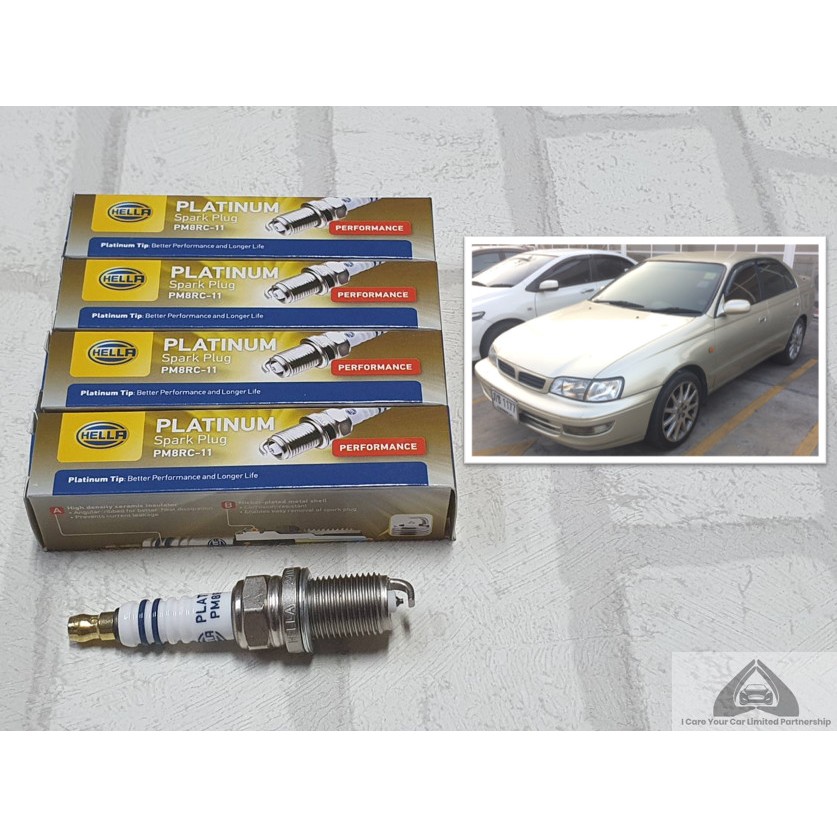 หัวเทียน แพลทตินัม Toyota Exsior ( 1996 - 1999 ) ชุด 4 หัว : Hella ...