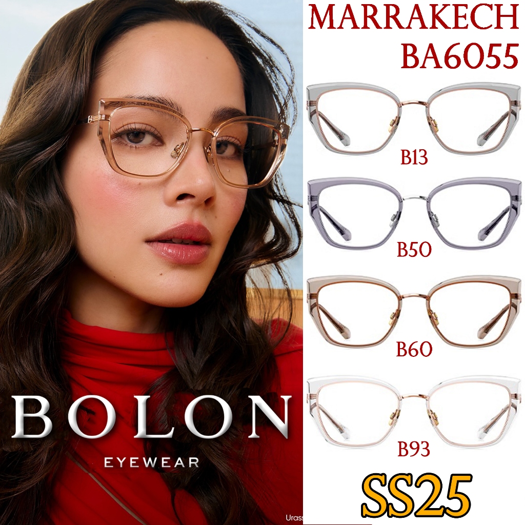 SS25 BOLON กรอบแว่นสายตา รุ่น MARRAKECH BA6055 B13 B19 B60 B93 [ฺTR/Tita | β-Titanium] แว่นของ ...