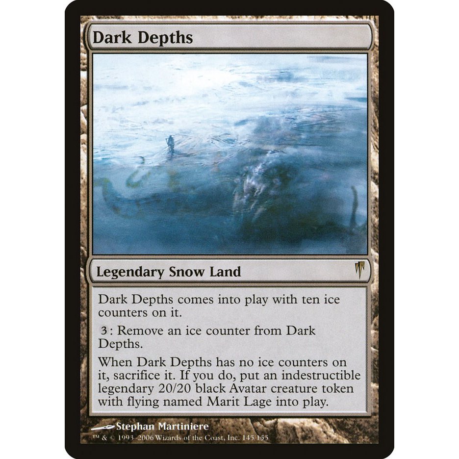Dark Depths [Foil] CSP Coldsnap การ์ด Magic the Gathering [MTG] ของแท้ ...