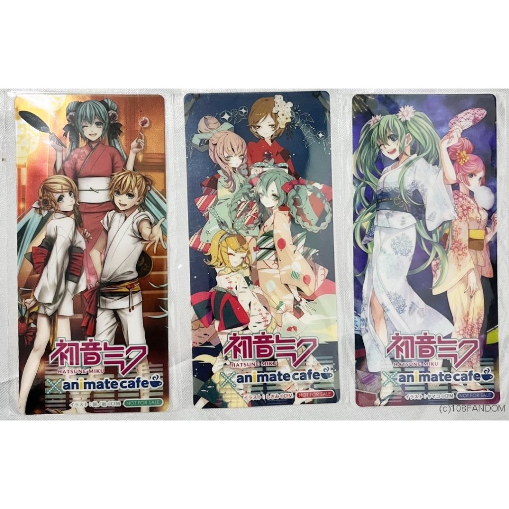 🇯🇵💯 ครบเซ็ต 3 แบบ Clear Bookmark - Hatsune Miku x animatecafe | Shopee ...