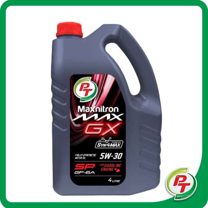 น้ำมันเครื่องสังเคราะห์แท้ PT Maxnitron MAX GX Fully synthetic 5w30 ขนาด 4 ลิตร | Shopee Thailand