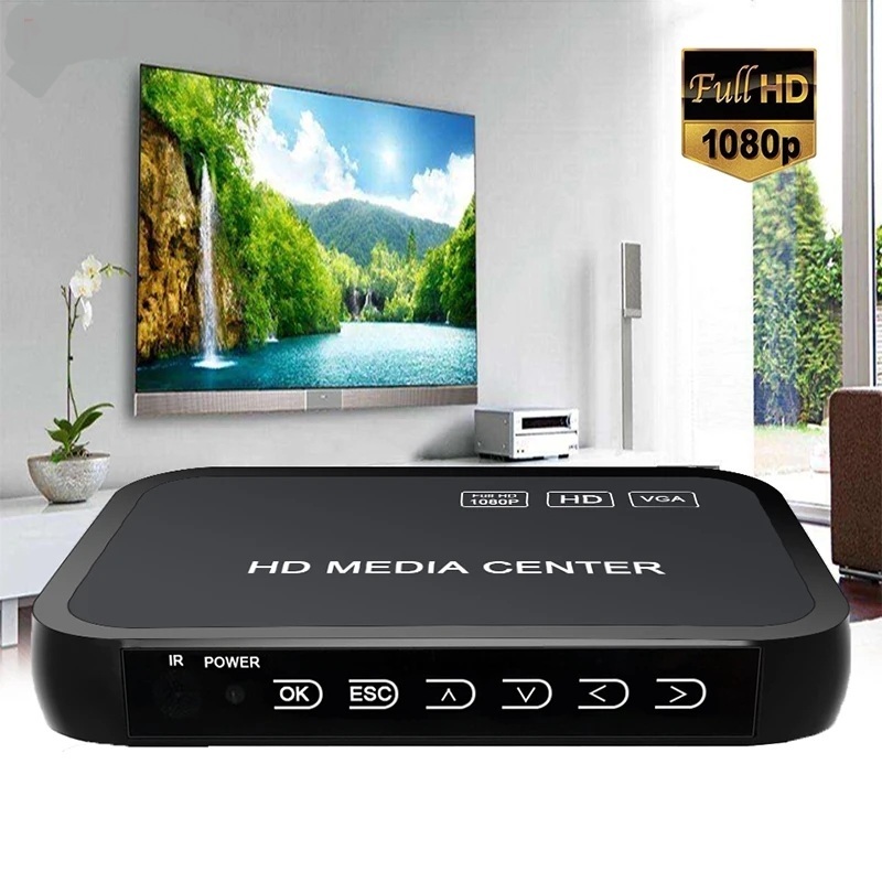 Mini Full HD 1080P H.264 MKV HDMI HDD Media Player Center USB OTG SD AV ...