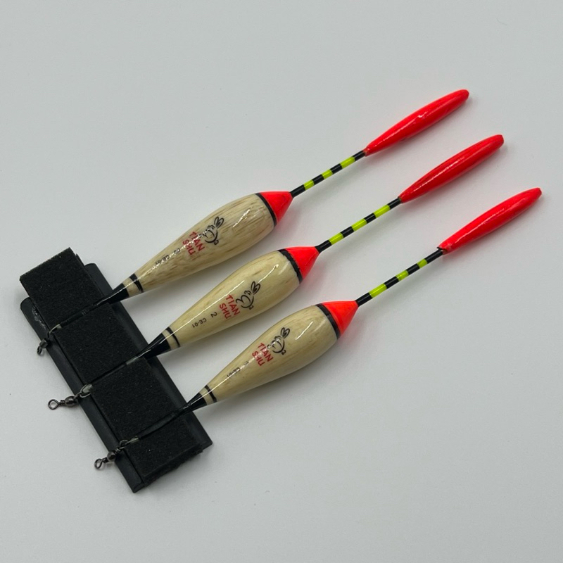 CE01 ทุ่นไม้บัลซ่า ทุ่นตกลอย พันลูกหมุนพร้อมตก (ชิ้นละ 50 บาท) | Shopee ...