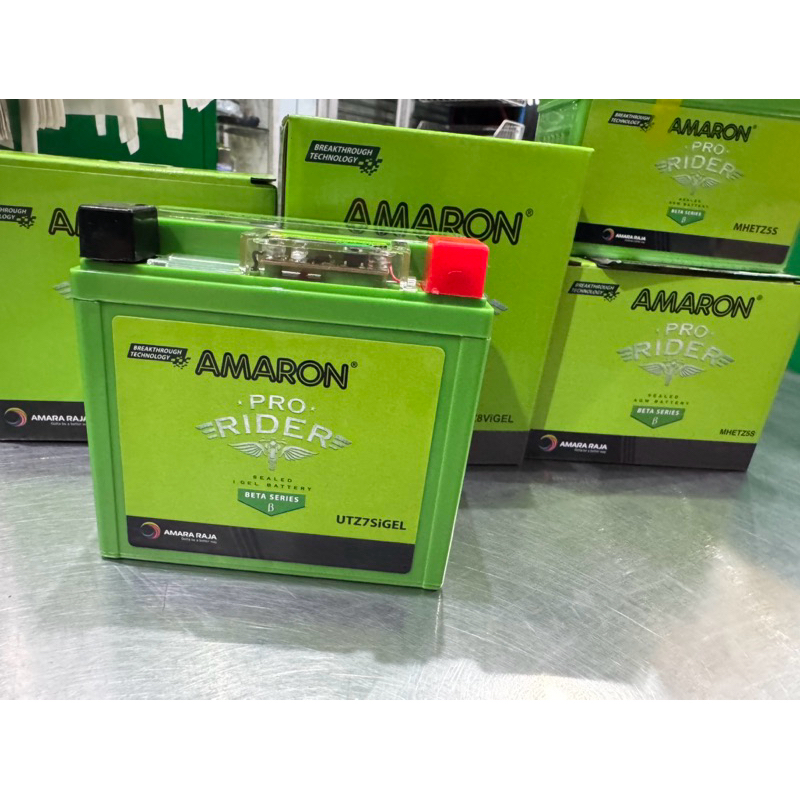 แบตเตอรี่ amaron GEL มีตัวเทสไฟ, pcx,click-125,aerox,nmax,x-max,forza ...