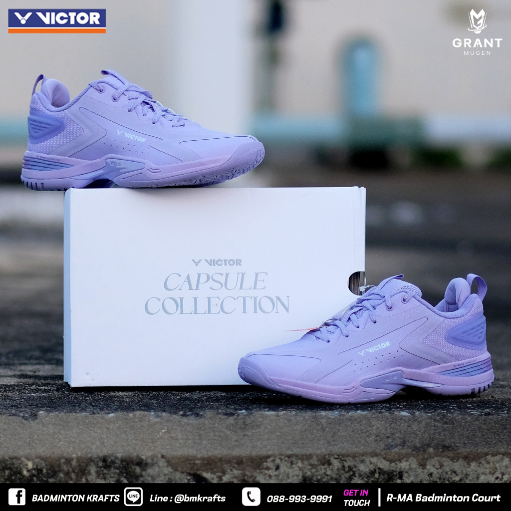 รองเท้าแบดมินตัน Victor Capsule Collection (Grape Purple) | Shopee Thailand