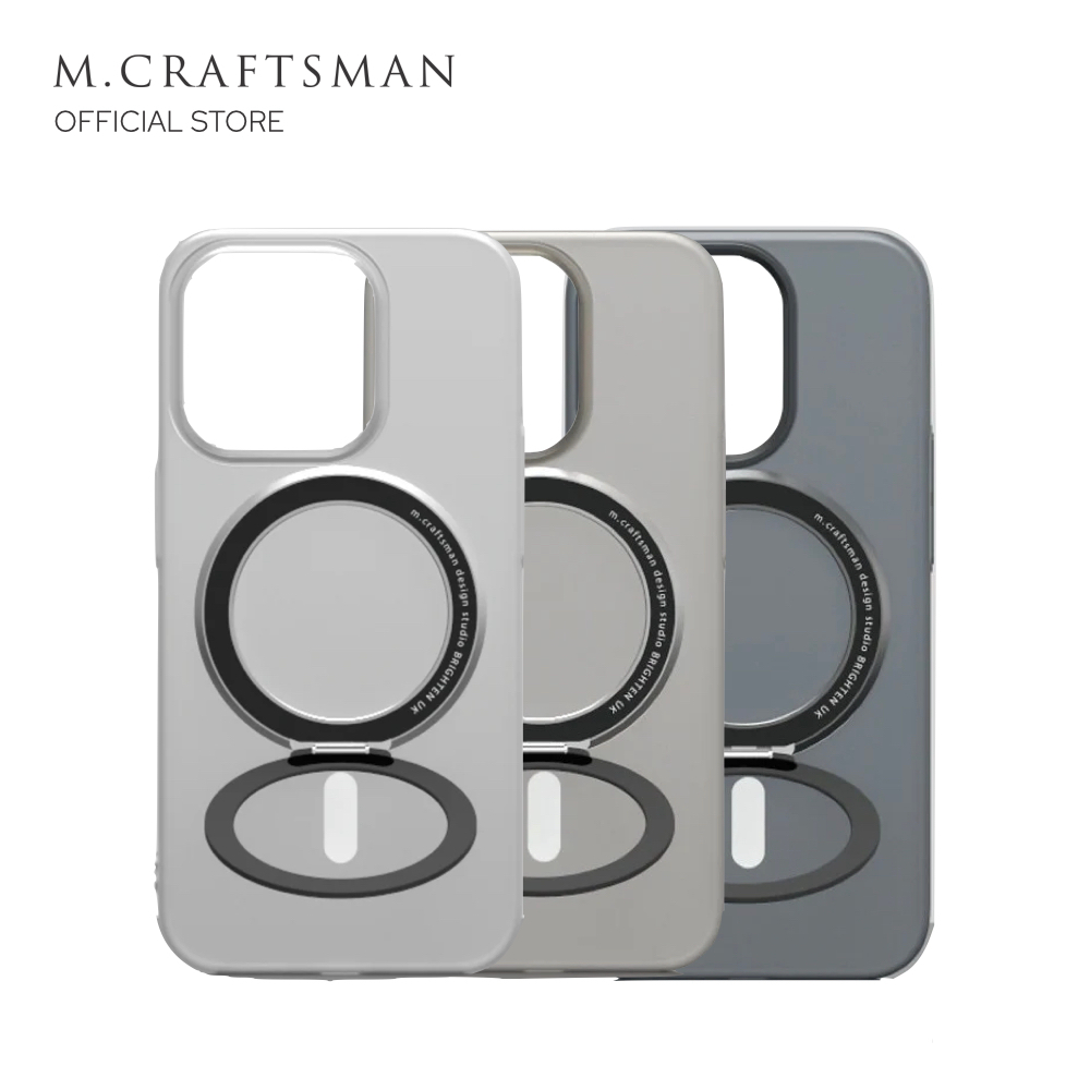 เคสมือถือ M.CRAFTSMAN M@G Case with M@gRing Stand for iP 15 PM เคส ...