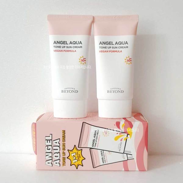 (พร้อมส่ง/ของแท้)BEYOND Angel Aqua Tone Up Sun Cream 1+1 Special Set | Shopee Thailand