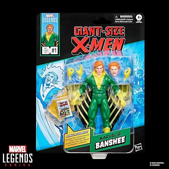 Hasbro Marvel Legends Comic Inspired : Giant-Size X-Men Banshee ...