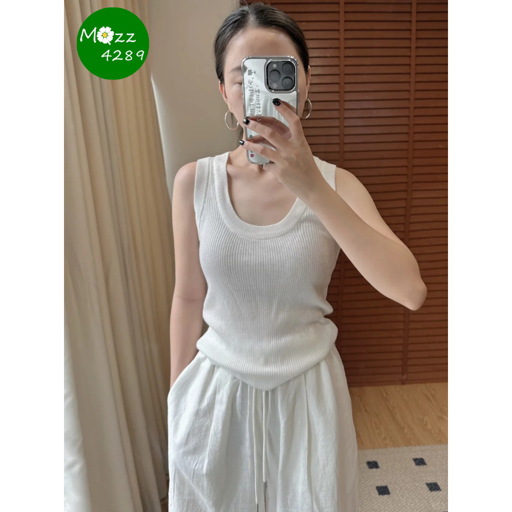 MQzz4289 *พร้อมส่ง* เสื้อกล้าม ไหมพรมผ้าร่อง ผ้านุ่มนิ่มมาก ใส่สบาย อก ...