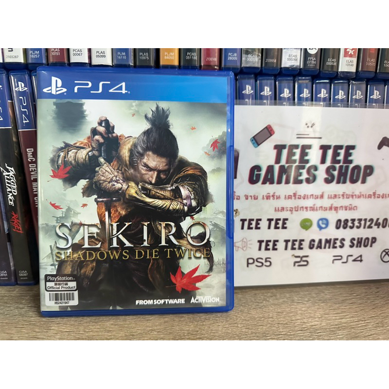 Sekiro shadows die twice ps4 แผ่นมือสอง โซน3ภาษาไทย แผ่นสวยใช้งานปกติแผ่นสามารถใช้กับps5ได้ ...