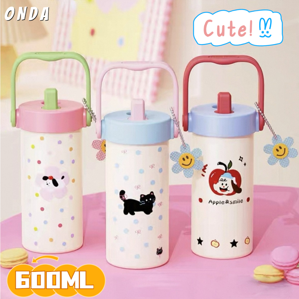 【ONDA】แก้วเยติ 316 มีหูหิ้วใหม่การ์ตูนใหญ่ความจุ กระติกน้ําเก็บอุณหภูมิแก้วเก็บอุณหภูมิพร้อมหู ...
