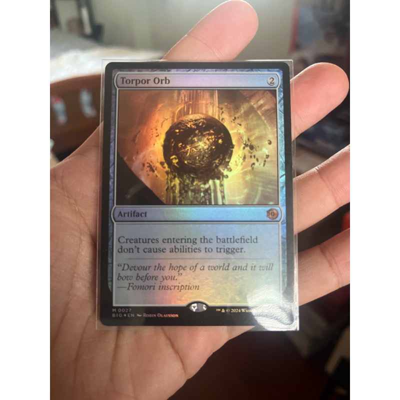 การ์ด MTG Torpor Orb Foil Artifact Magic the gathering EDH รุ่น BIG สภาพ Ex-Nm | Shopee Thailand