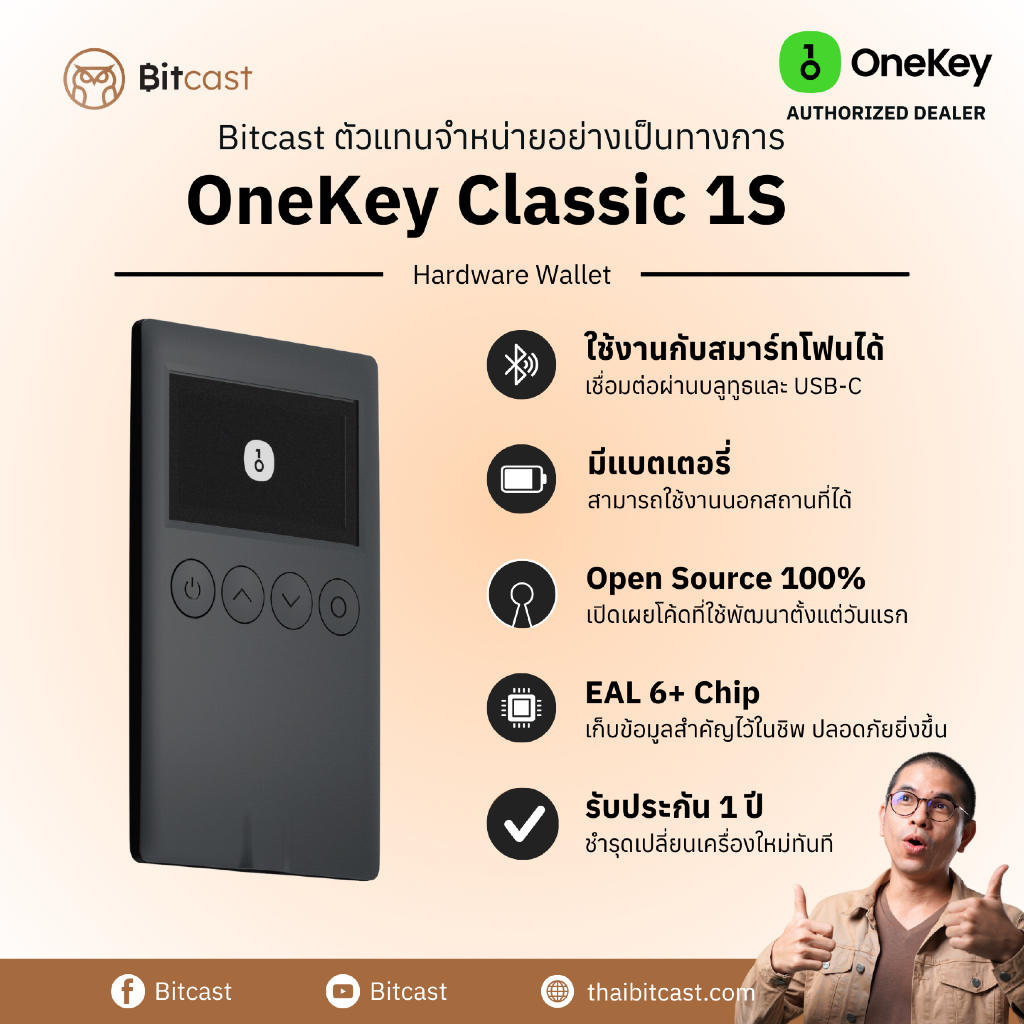 OneKey Classic 1S (EAL6+) ของแท้ รับประกัน 1 ปี | Shopee Thailand