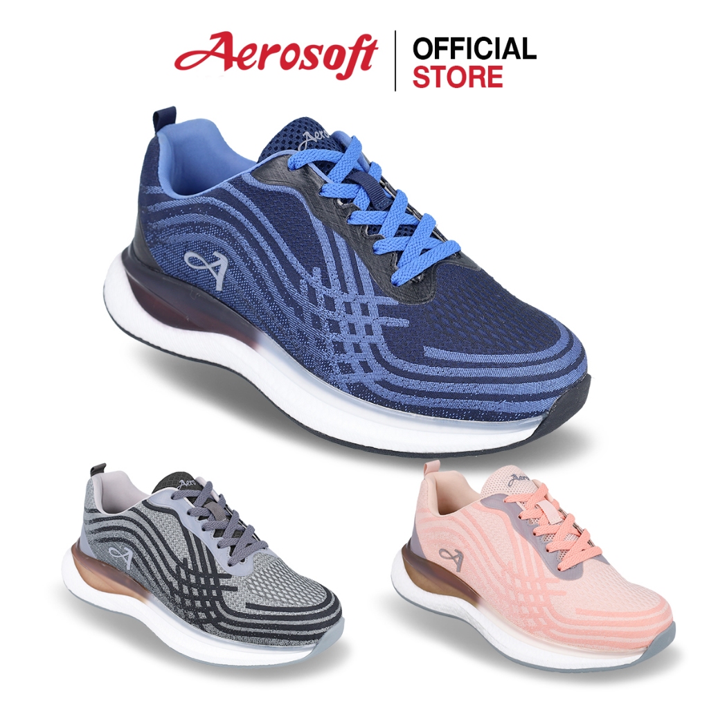 Aerosoft (แอโร่ซอฟ) รองเท้าผ้าใบผู้หญิง ผู้ชาย เพื่อสุขภาพ รุ่น ...