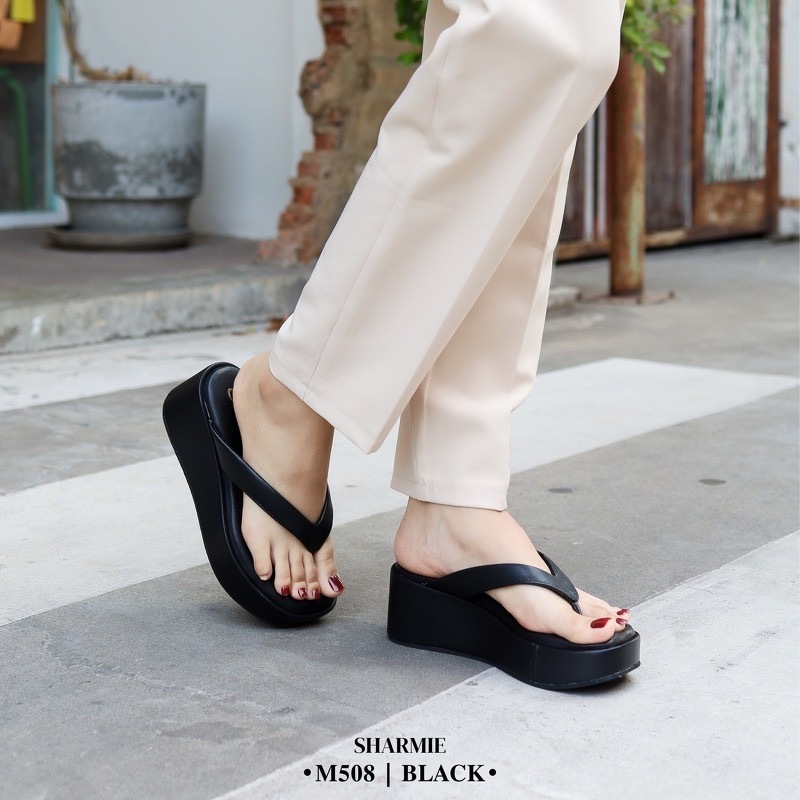 Stario Shoes ~M508 สูง2.5นิ้ว หน้าคีบ เท้าอวบ+1 ️รองเท้าสุขภาพ พื้น ...