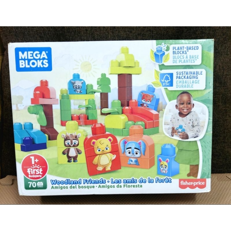 ตัวต่อ70 ชิ้น- Mega Bloks Woodland Friends Preschool Building Set ...