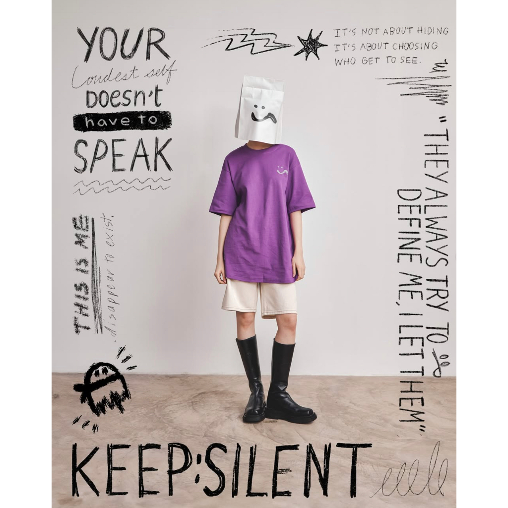 🚚（พร้อมส่ง）💙💜💚🩶🖤🤍ออม orm keepsilent (RE)FLEX COLLECTION #orm #ออม | Shopee Thailand