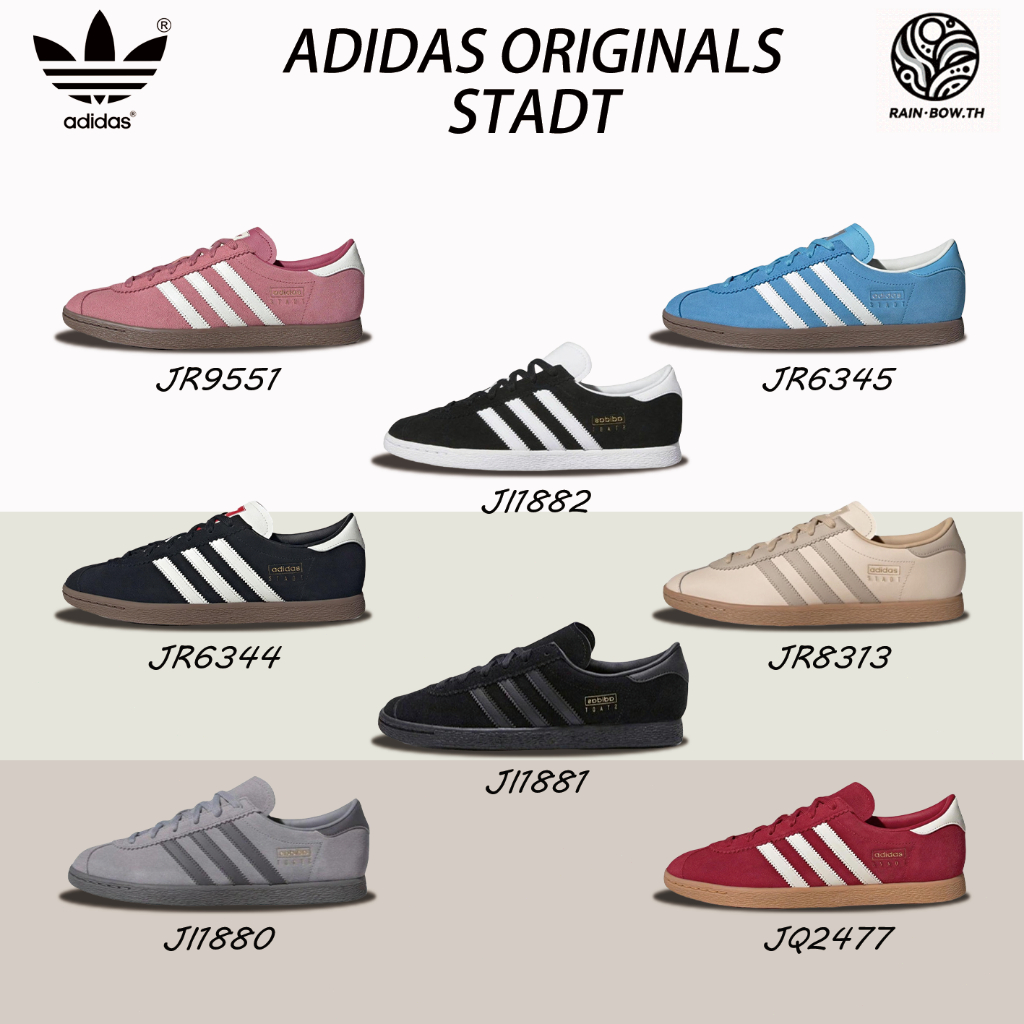 ของแท้100% Adidas originals Stadt รองเท้าลำลองพื้นนิ่ม สำหรับทั้งชายและ ...
