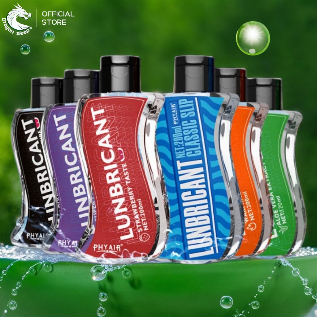 PHYAIR เจลหล่อลื่น 200,120 ml สตรอว์เบอร์รี ไฮยาลูรอน อ่อนโยน ร้อน ประตูหลังLGBTQ ว่านหางจระเข้ ...