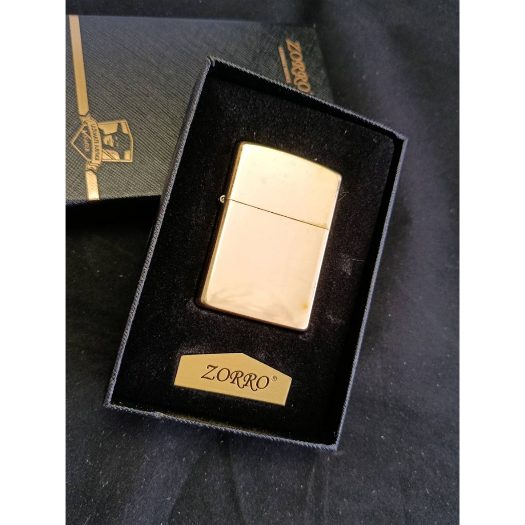 ไฟแช็กน้ำมัน ZORRO model Z902 Brass *ไฟแช็กไม่มีเชื้อเพลิงภายในตัว ...