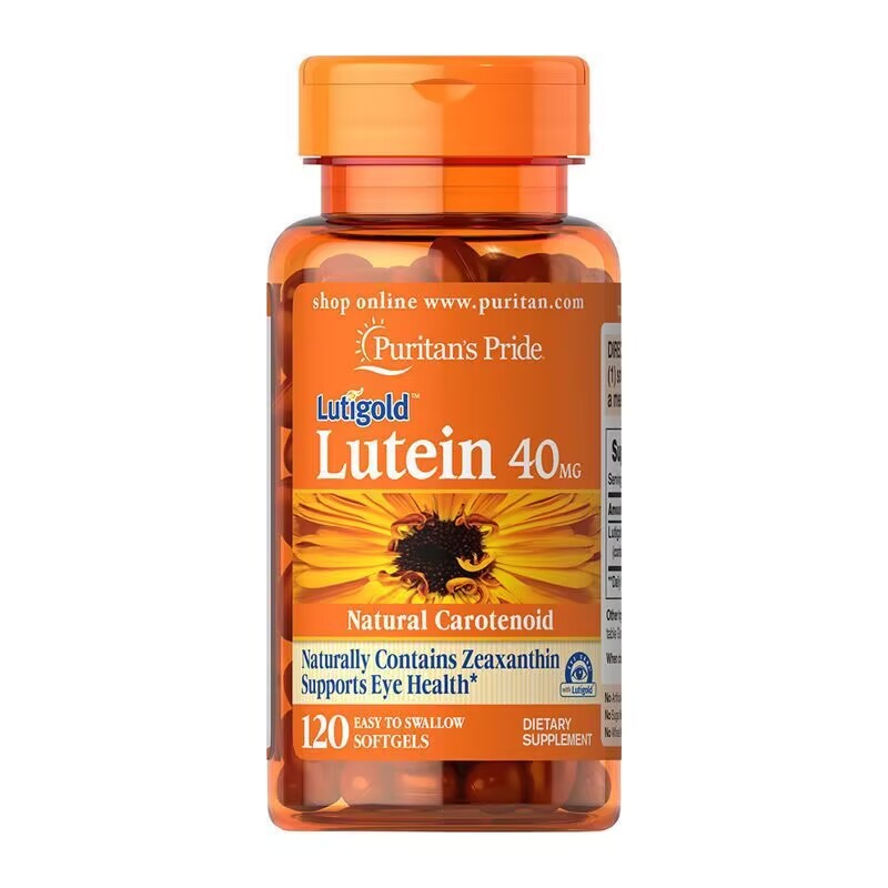 EXP：2026/10 Puritan’s Pride Lutigold Lutein 40 mg with Zeaxanthin 120 ...