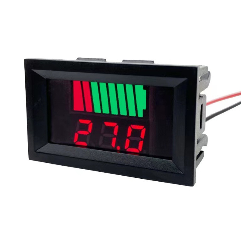 Battery Capacity Level Indicator Voltmeter LED DC 12V มิเตอร์วัดแรงดัน ...