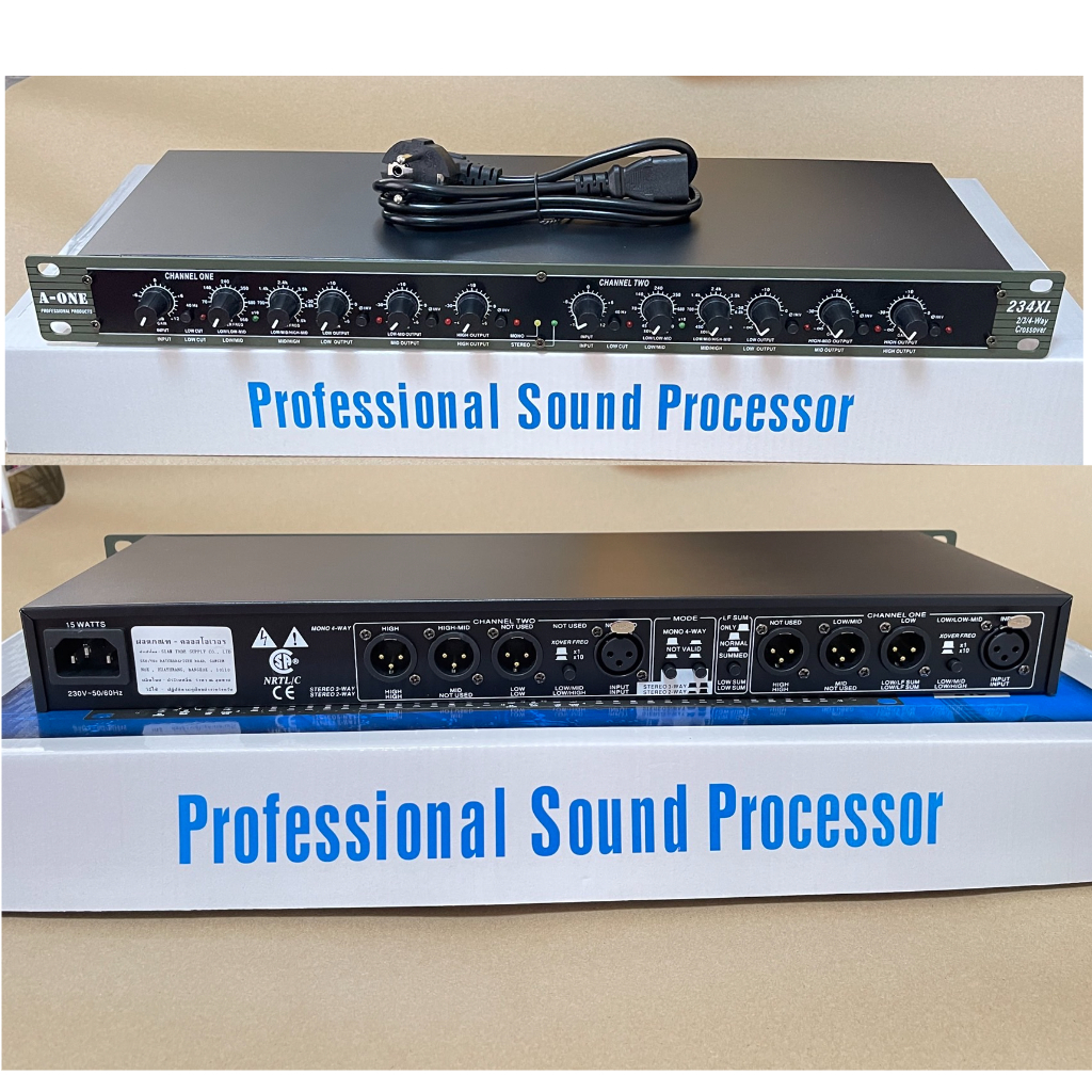 A-One crossover 234 XL ครอสโอเวอร์ ครอสโอเวอร์อนาล็อก เครื่องแยกสัญญาณ ...