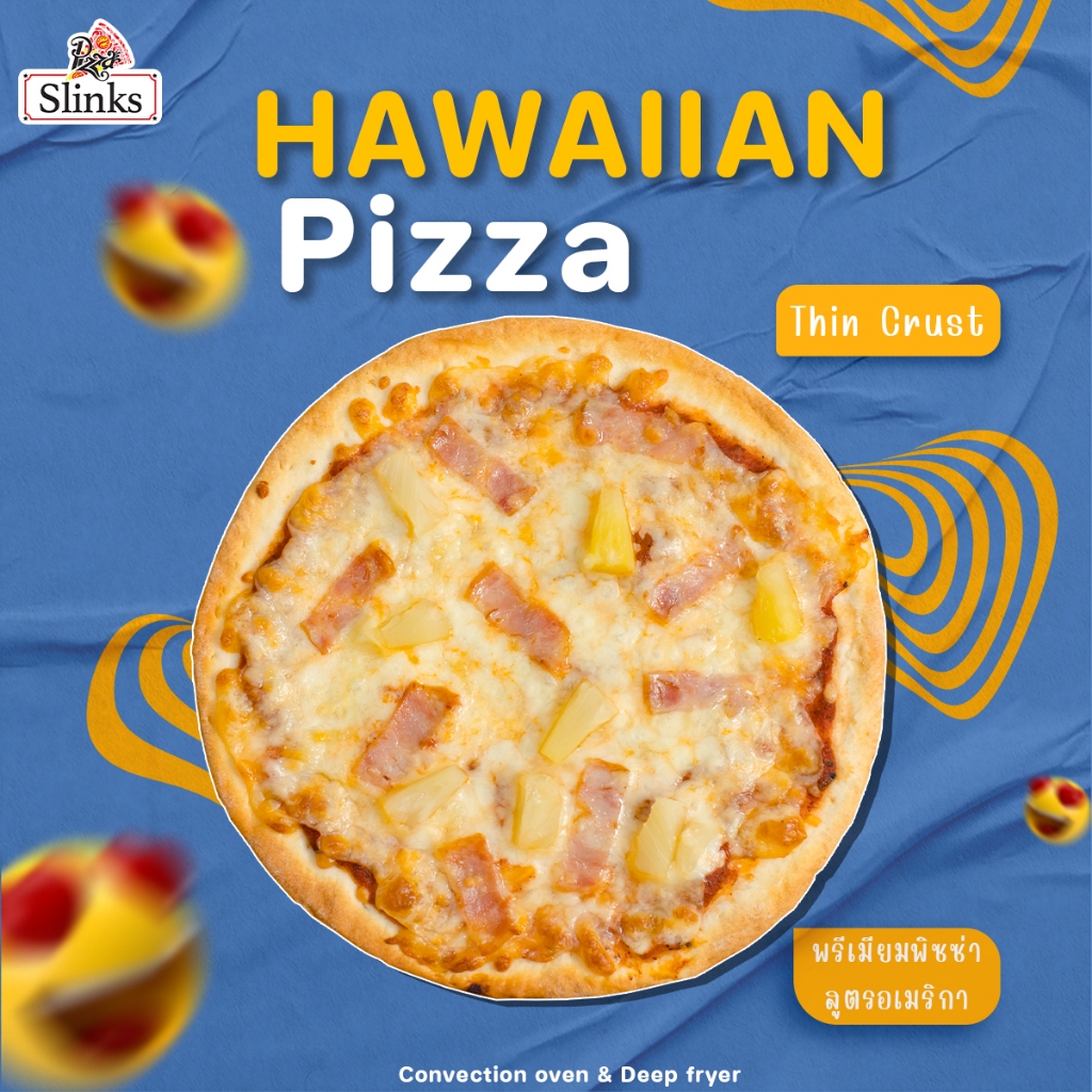 Slinks Pizza Hawaiian สำเร็จรูป ขนาด 7.5 นิ้ว | Shopee Thailand