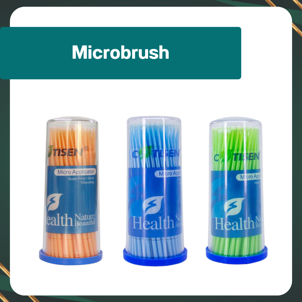 พร้อมส่ง (1กล่อง 4กระปุก)ไมโครบัต พู่กัน Microbrush cotisen ทันตกรรม ...