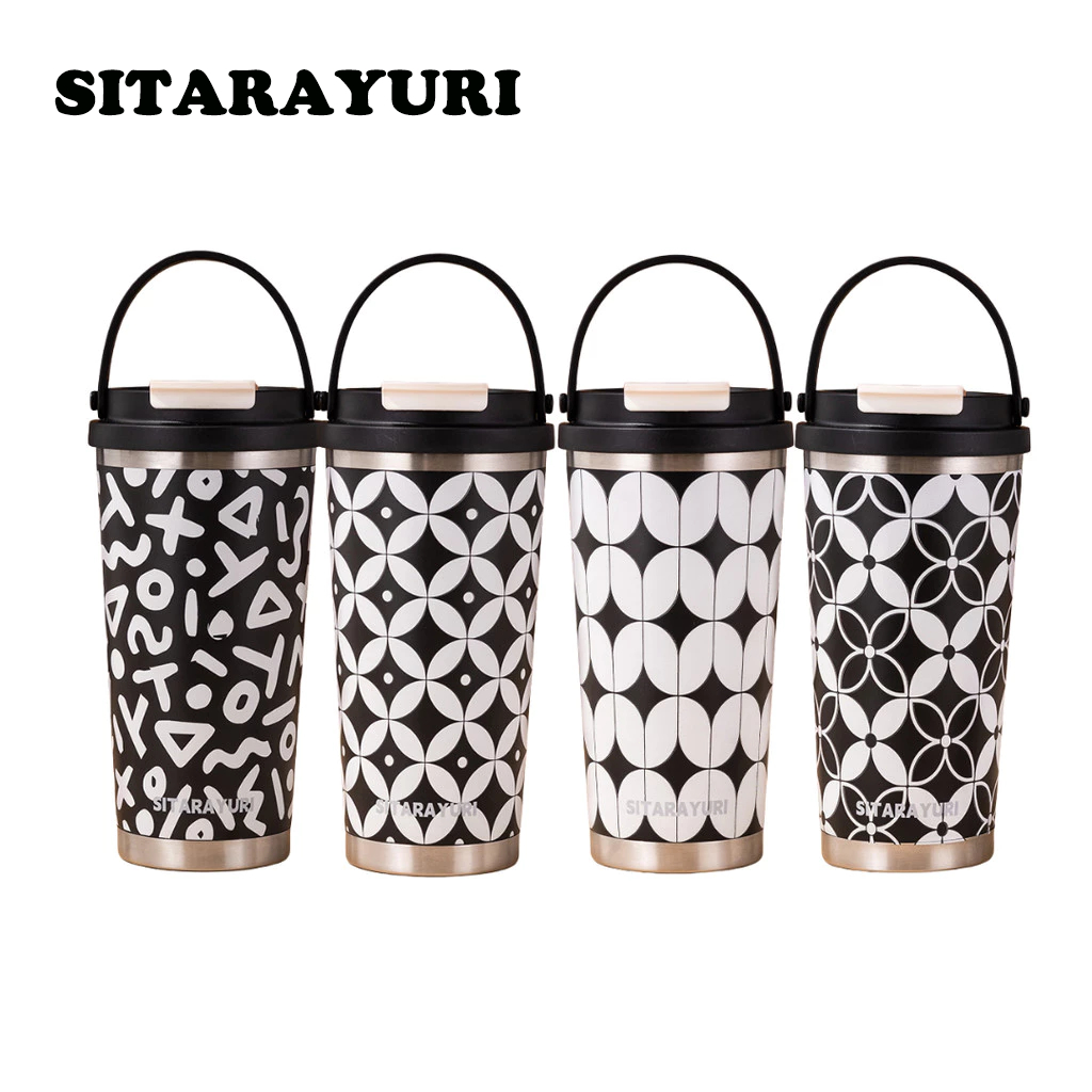 SITARAYURI (ของแท้) แก้วเก็บความเย็น/ร้อน แบบมีหูหิ้ว แก้วสแตนเลสพกพา ฝาแบบใหม่ 560ml | Shopee ...