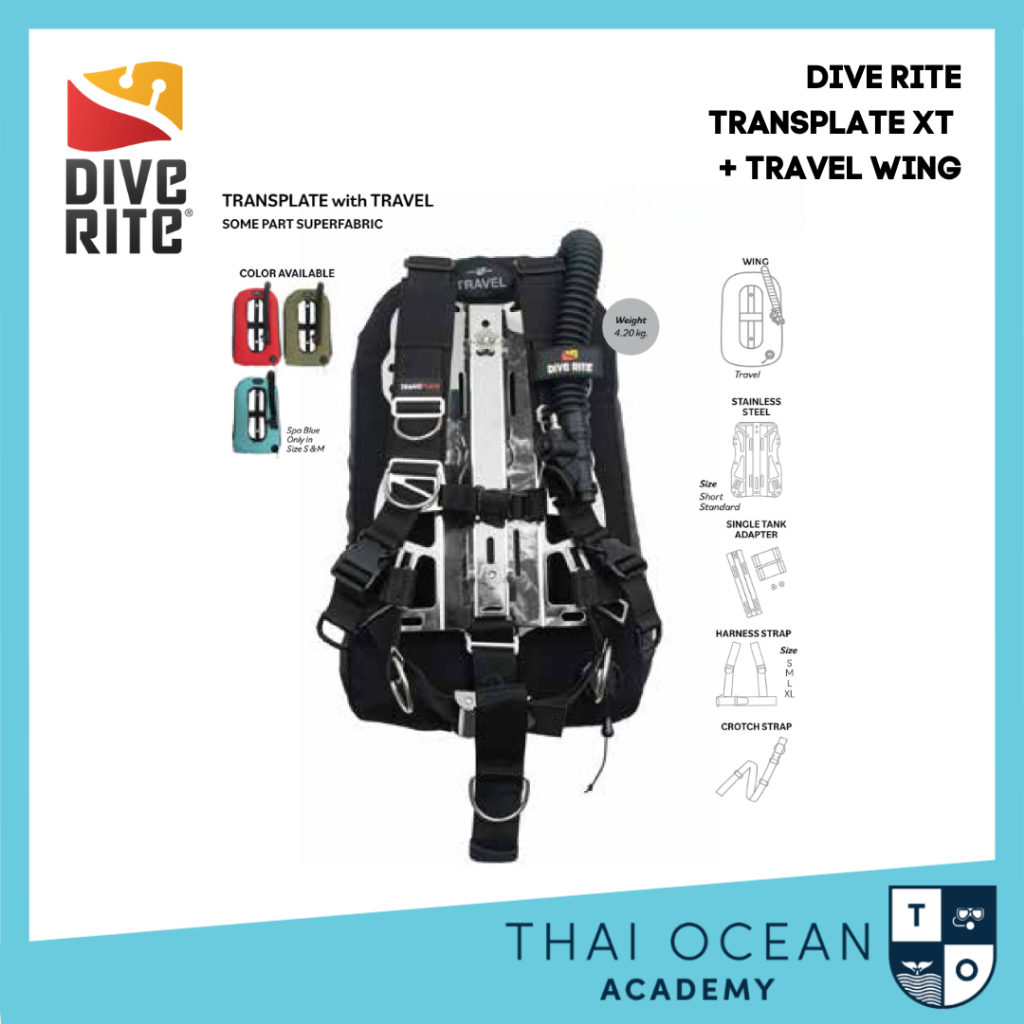 บีซีดี Dive Rite TransPlate XT Travel BCD เพลทแสตนเลส วิง EXP 25lb ...