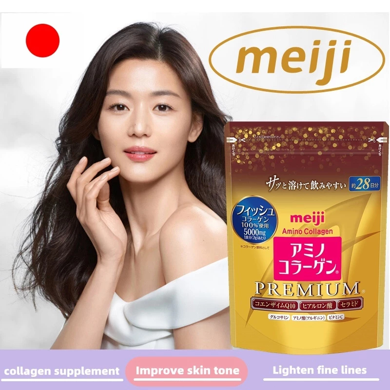 Meiji Amino Collagen Powder Premium 196g ( about a 28-day supply) | Shopee Thailand
