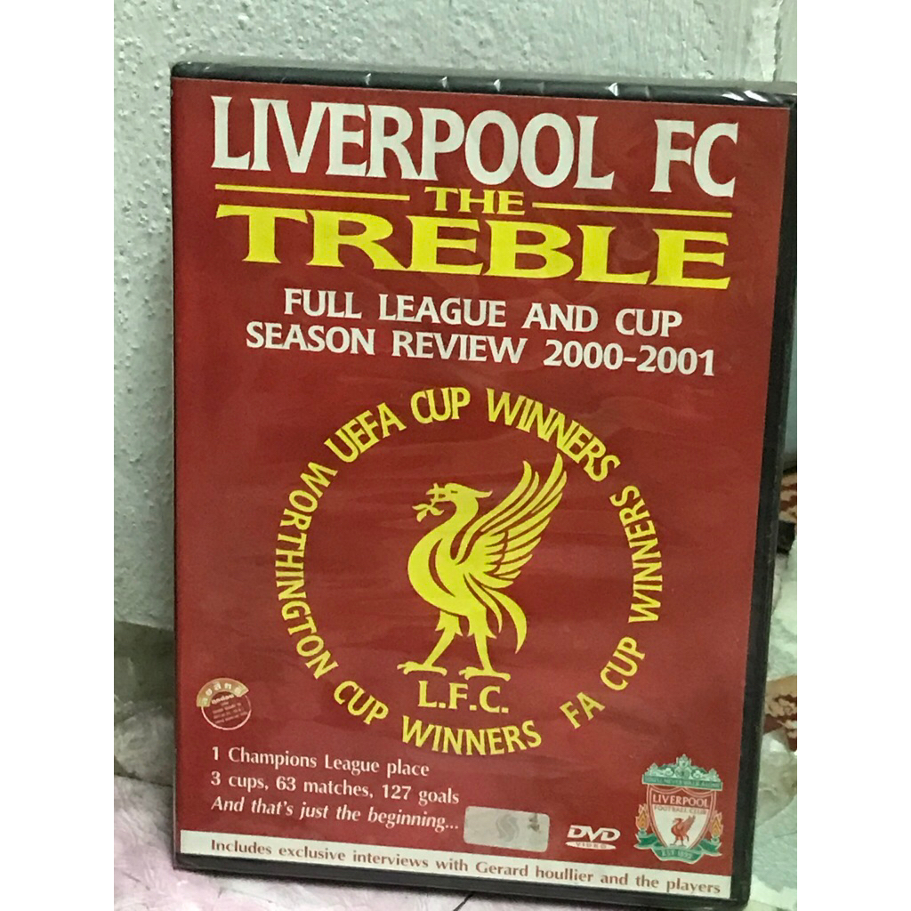 DVD,ดีวีดีฟุตบอล (F3-3) LIVERPOOL FC THE TREBLE SEASON REVIEW 2000-2001 ...