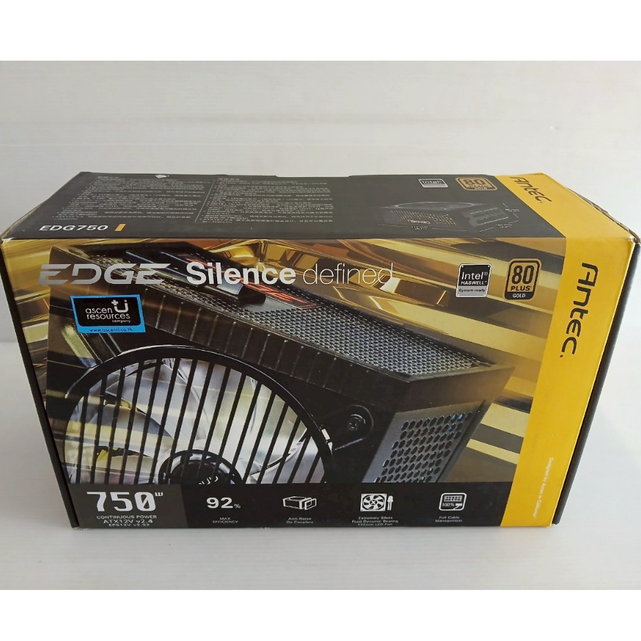 POWER SUPPLY ANTEC ( 80+ GOLD ) EDGE 750W. | Shopee Thailand