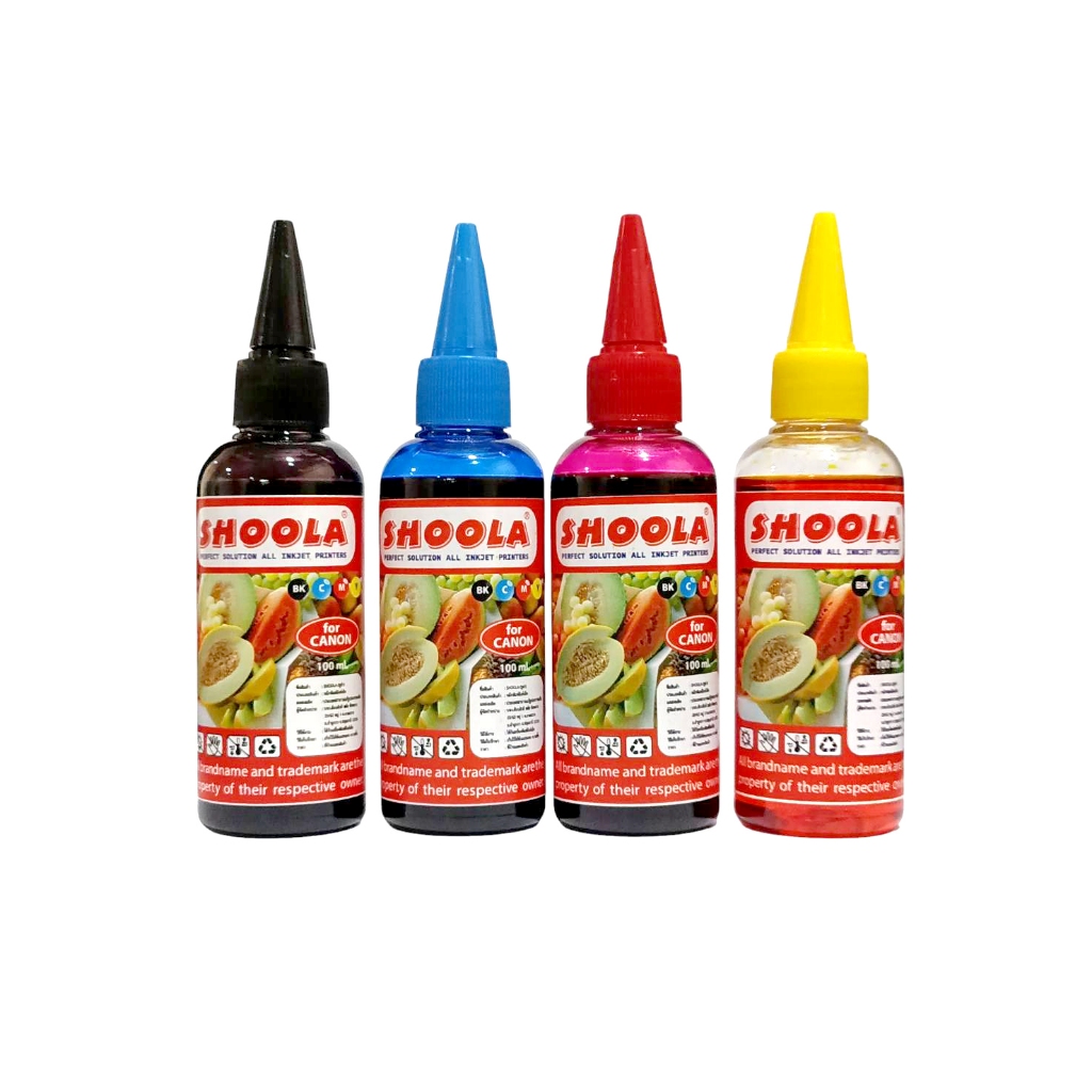 หมึกเติม SHOOLA Inkjet Refill For Canon เกรดพรีเมี่ยม สำหรับเติมเครื่อง ...