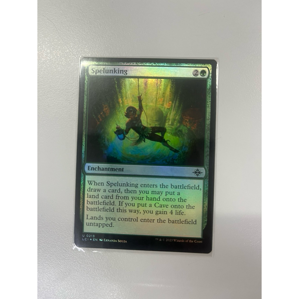 การ์ด MTG Spelunker Foil Green Magic the Gathering EDH รุ่น LCI สภาพ Ex ...