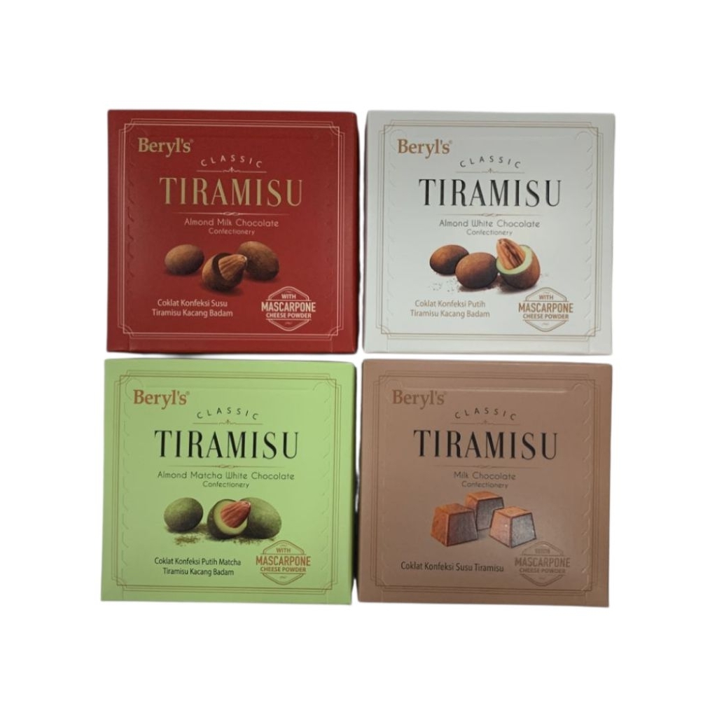 Beryl's Classic Tiramisu ช็อกโกแลตเคลือบอัลลอยด์ ขนาด 65g | Shopee Thailand
