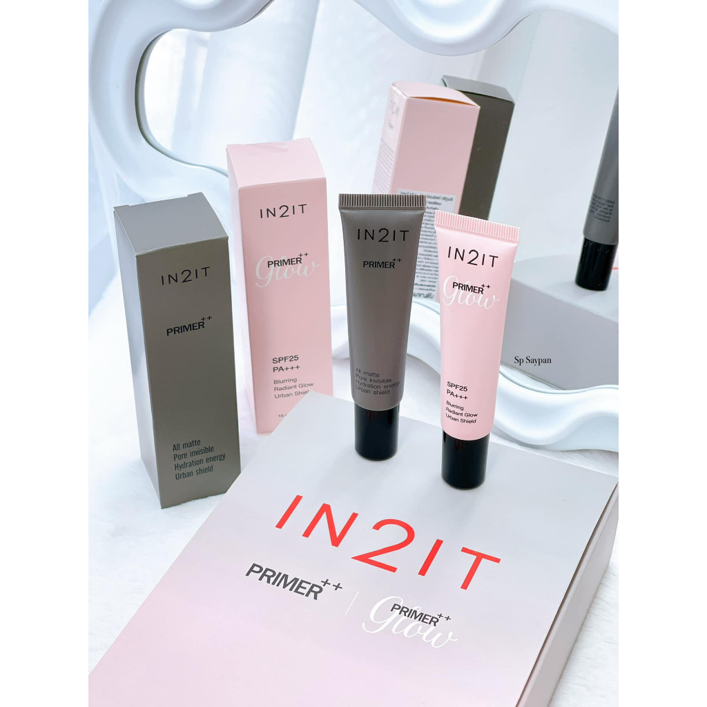 ไพร์เมอร์ IN2IT Primer อินทูอิท ควบคุมความมัน พลางรูขุมขน เบลอผิวให้เพอร์เฟค พร้อมปกป้องผิวจาก ...