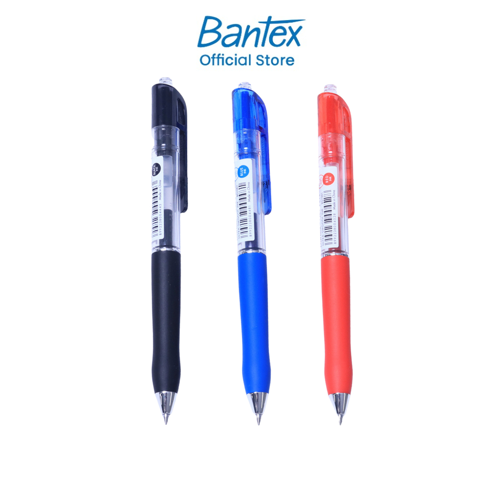 Bantex ปากกา ปากกาเจล 0.5 มม. 5 แท่ง 3 สี เขียนง่ายสบายมือ ทนทาน ราคา ...
