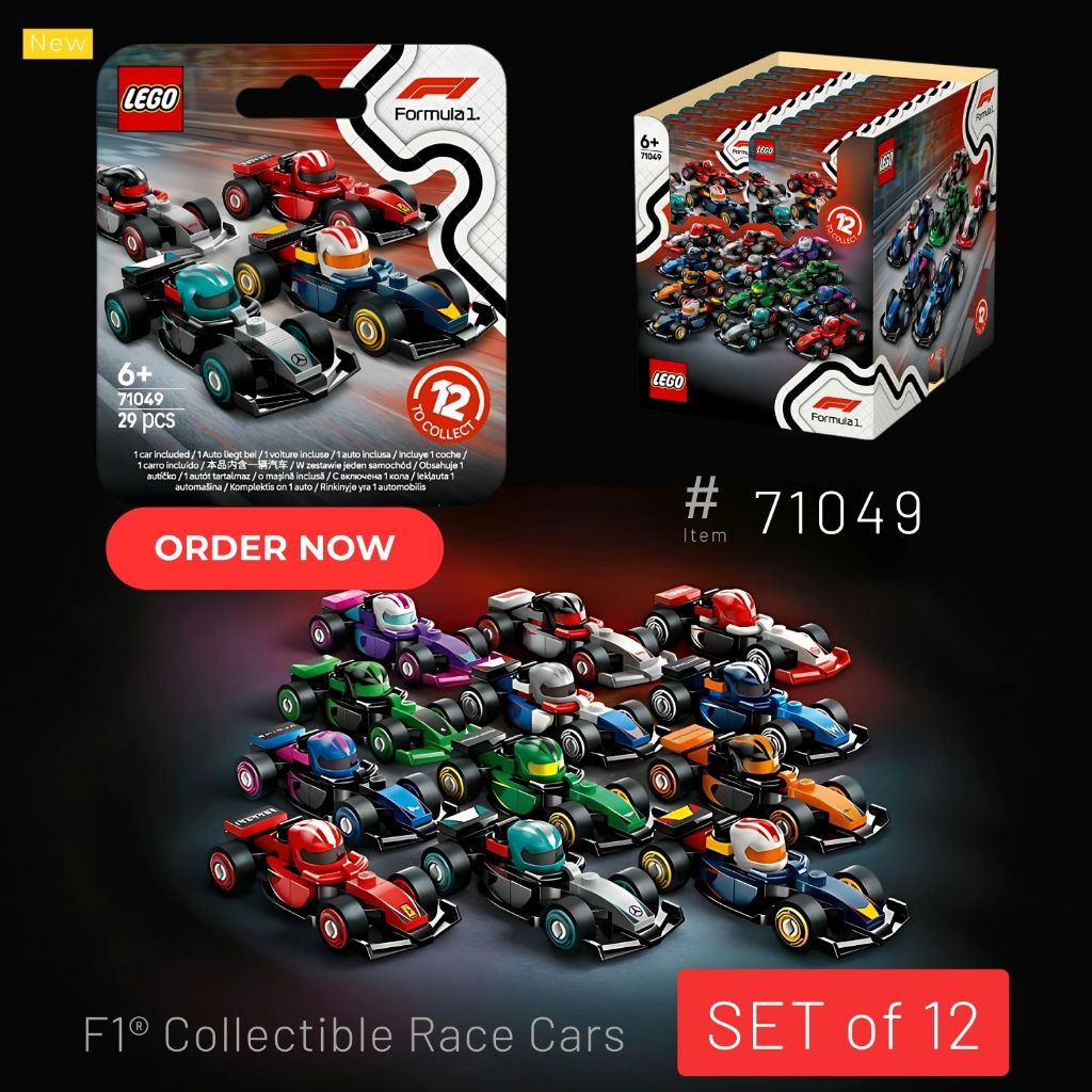 LEGO 71049 Collectable Minifigure Formula 1 Series -F1 Race Cars - RB20 ...