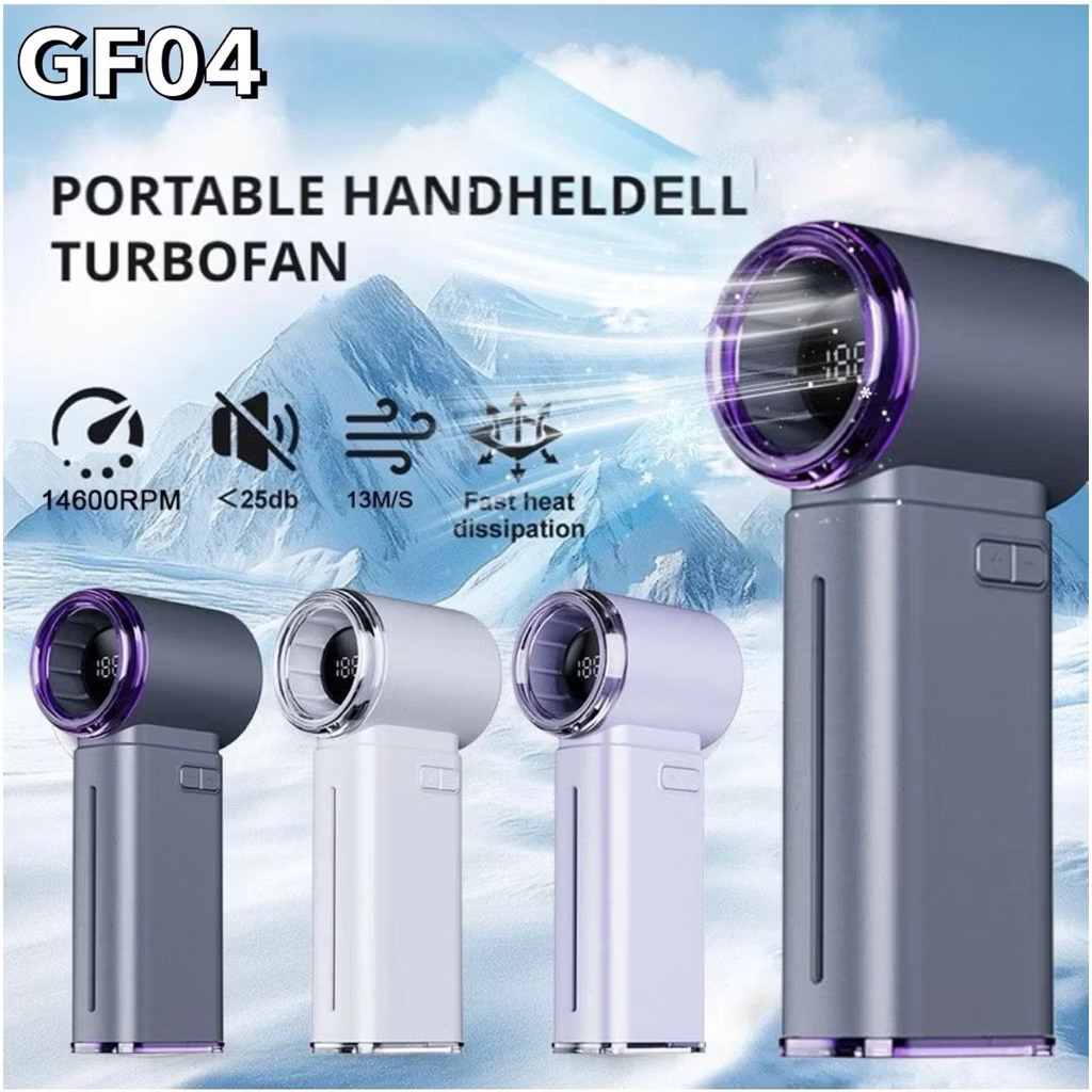 GOLF รุ่น GF04 พัดลมพกพา สเปรย์ความเร็วลม 199 ระดับ พัดลมชาร์จUSB อายุ ...