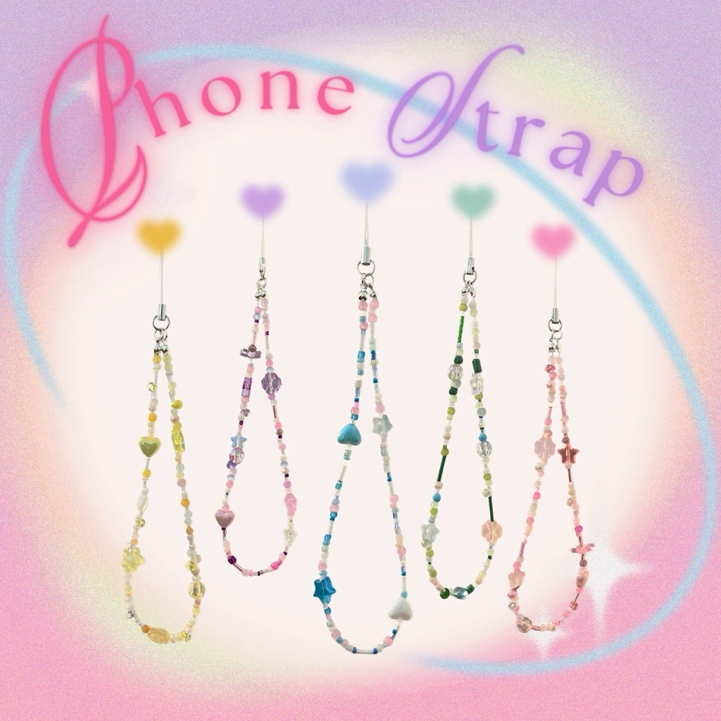 Phone straps / Phone charm สายคล้องมือถือ พวงกุญแจ ลูกปัด น่ารัก ...