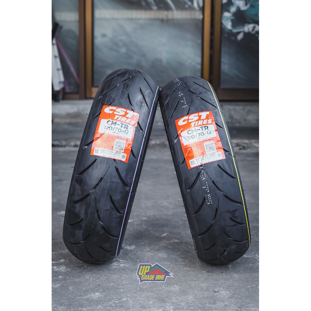 ยาง CST CM-TR ใส่ VESPA SPRINT / PRIMAVERA / LAMV125-200 ไซส์เดิมคู่ละ 2,490฿ (ยางปี 25 ...