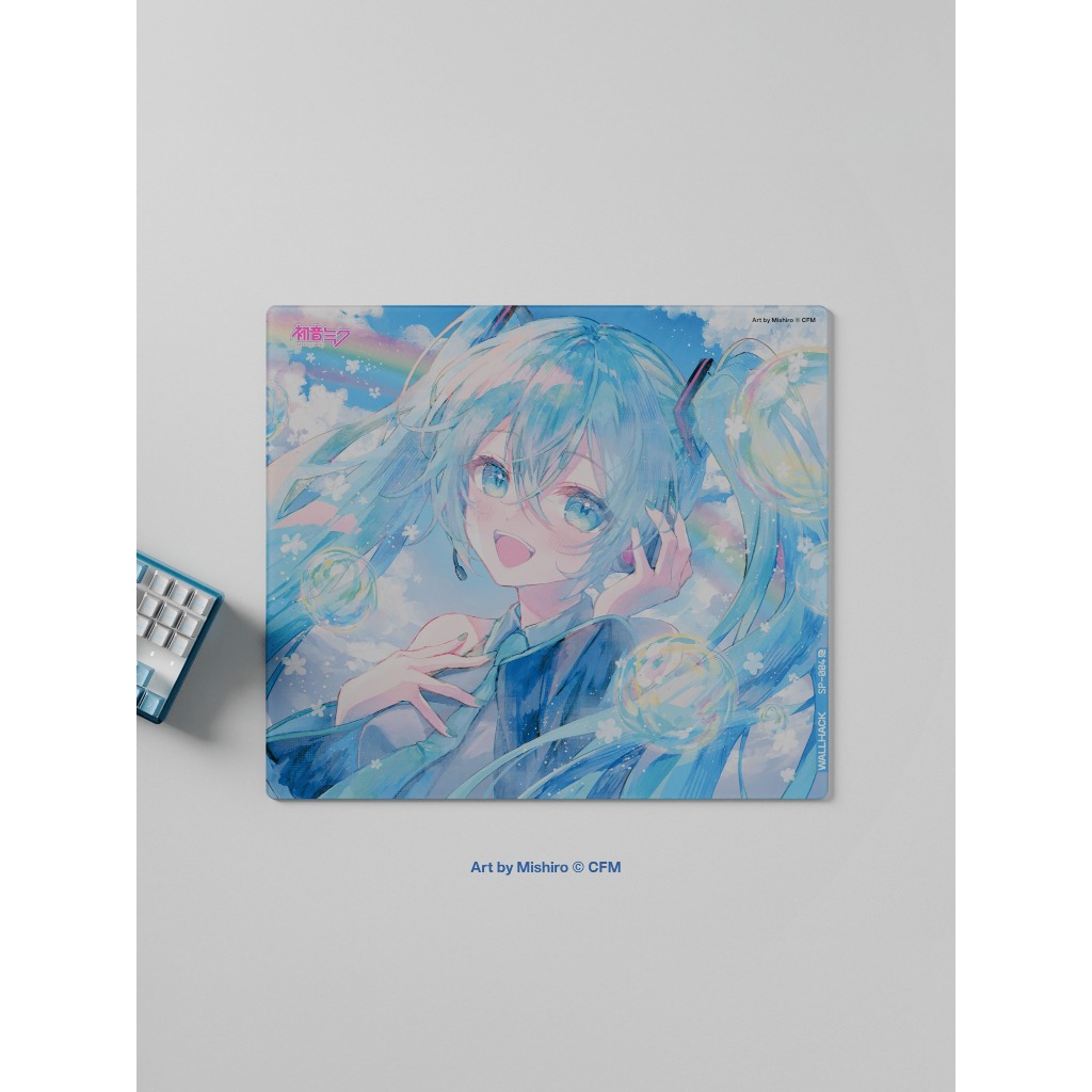 พร้อมส่ง | แผ่นรองเมาส์กระจก WALLHACK SP-004 Miku ! | Shopee Thailand