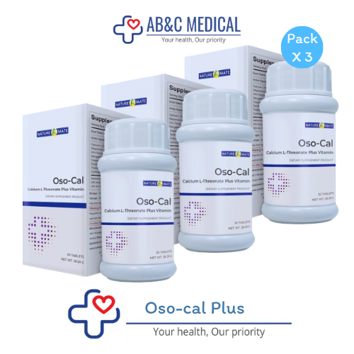 EXP:18/Mar/27 แคลเซี่ยมจากพืช oso-cal Plus Calcium L-Threonate Plus ...