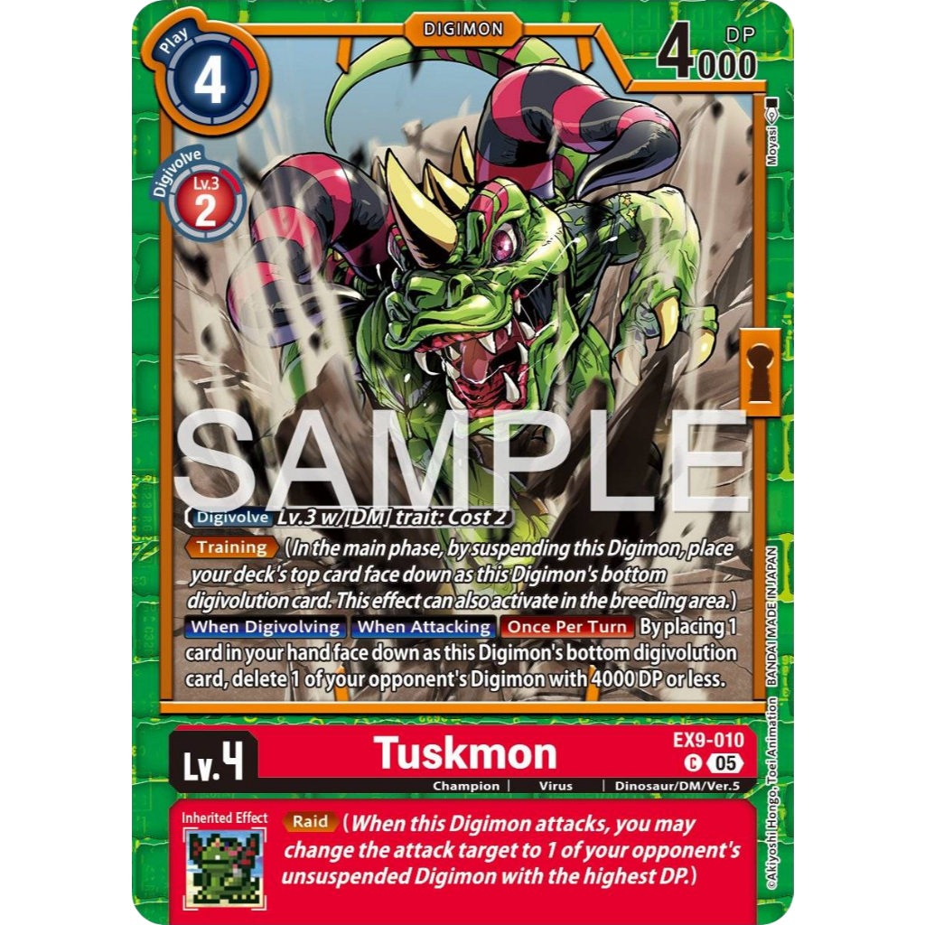 [Digimon] Tuskmon EX9-010 Digimon Card การ์ดสะสมดิจิม่อน ร้านDDN ...